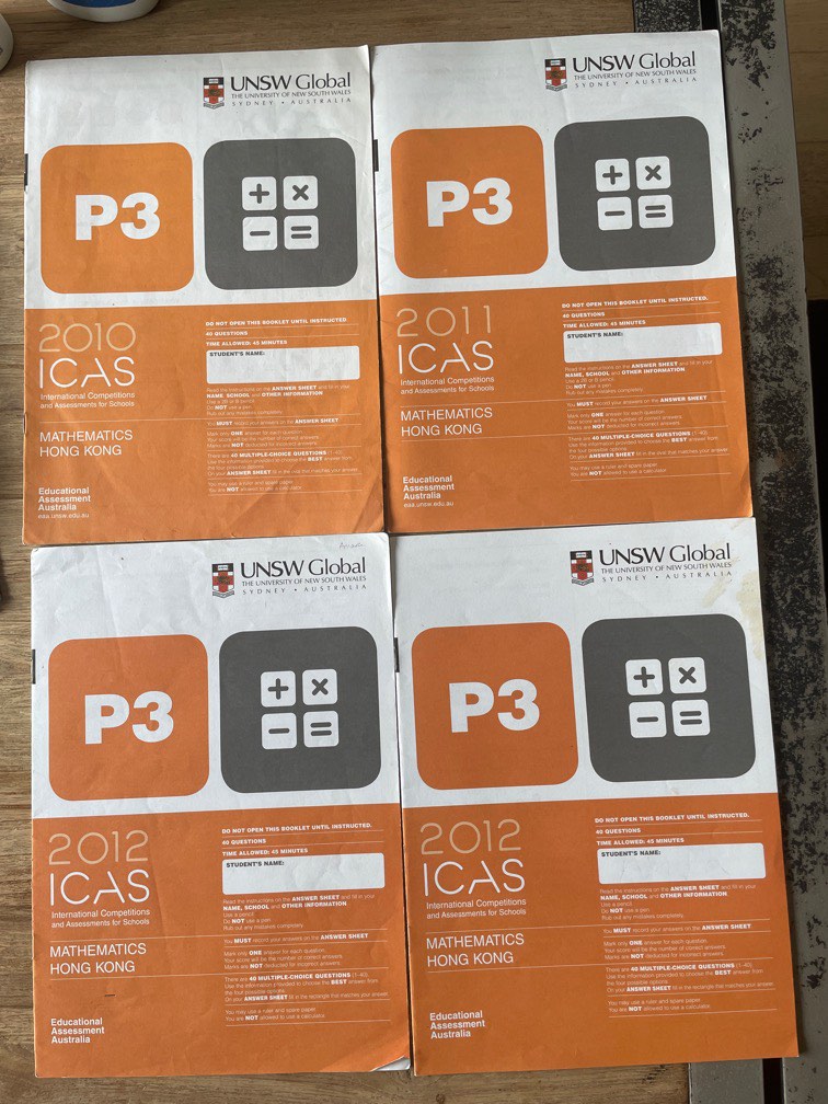 ICAS TEST PAPERS, 興趣及遊戲, 書本 & 文具, 教科書 - Carousell