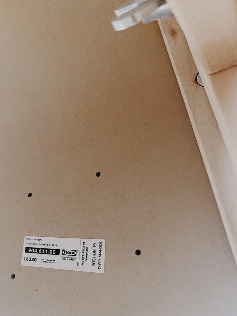 IKEA Birch Wood Muji Style Height Adjustable Study Table (Malskytt and ...