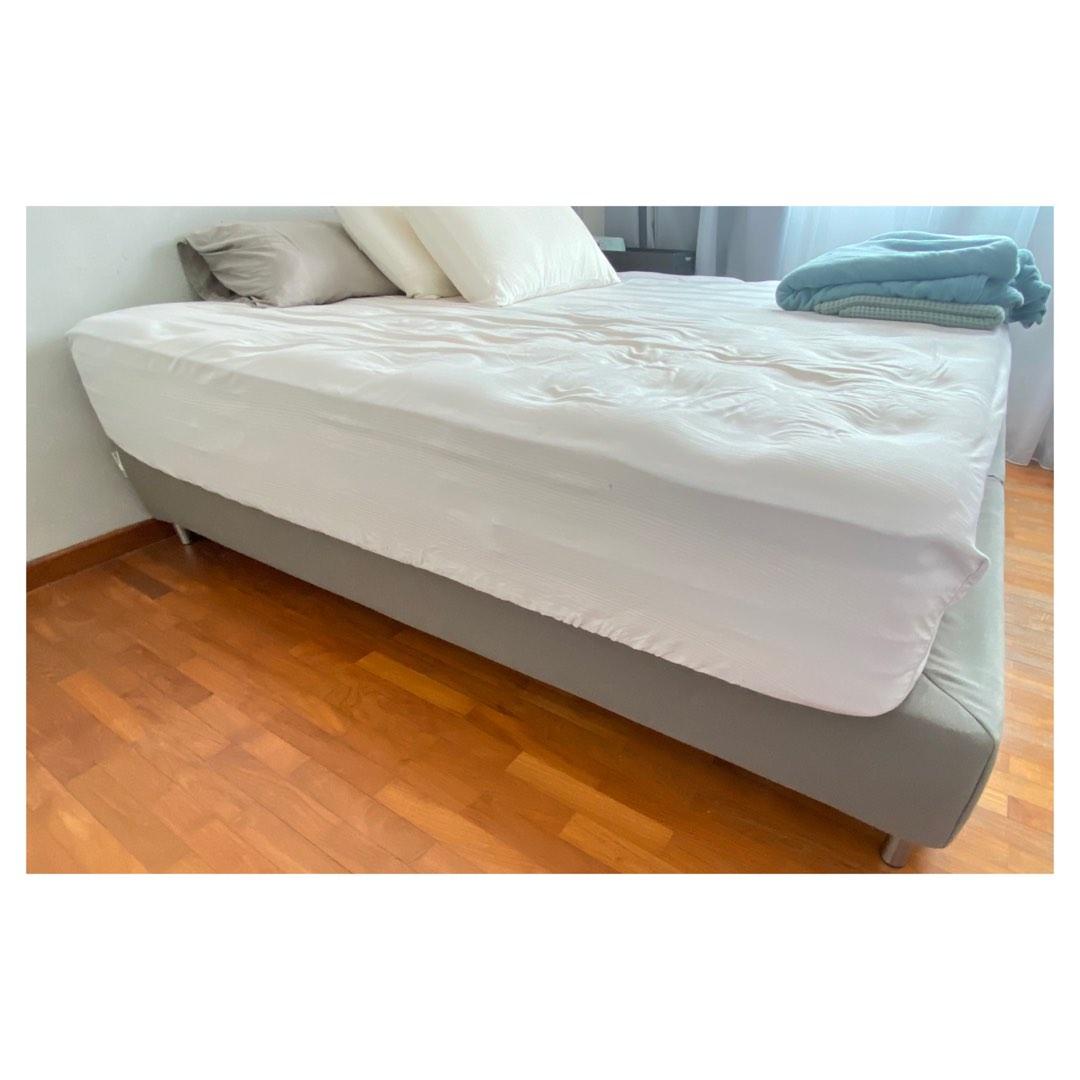 Ikea king Bed Frame, Furniture & Home Living, Furniture, Bed Frames ...