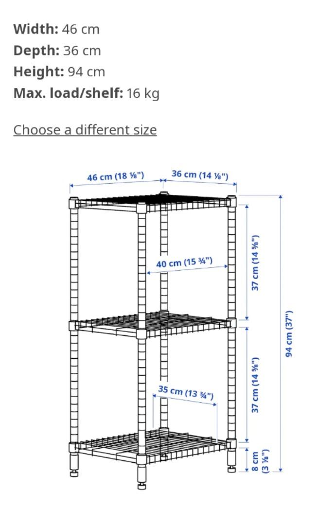 IKEA OMAR rack, cabinet, Furniture & Home Living, Furniture, Shelves ...