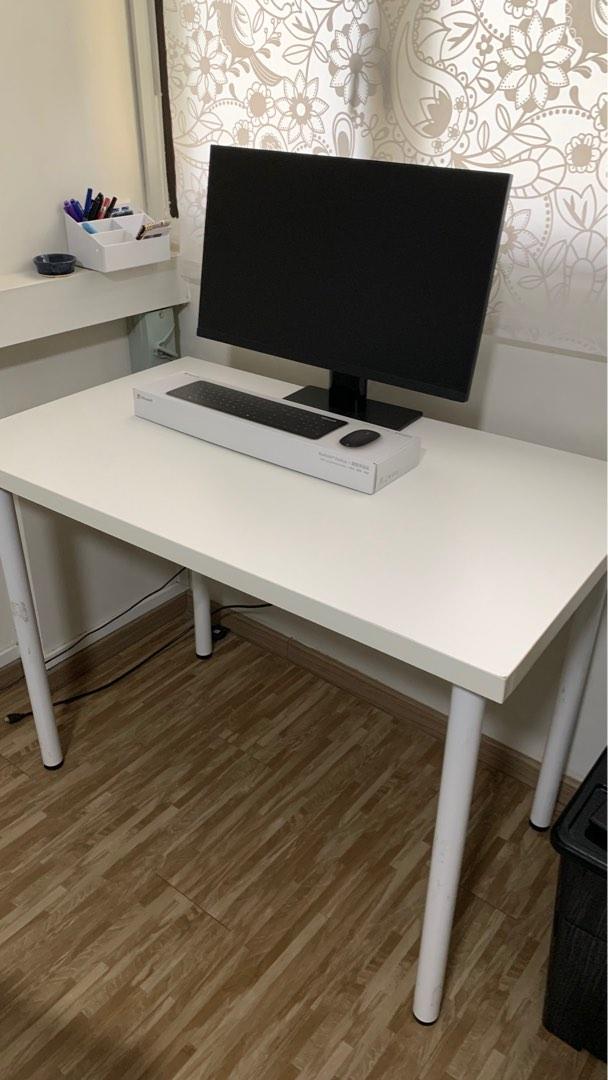 IKEA Study Table - Linnmon, Furniture & Home Living, Furniture, Tables ...
