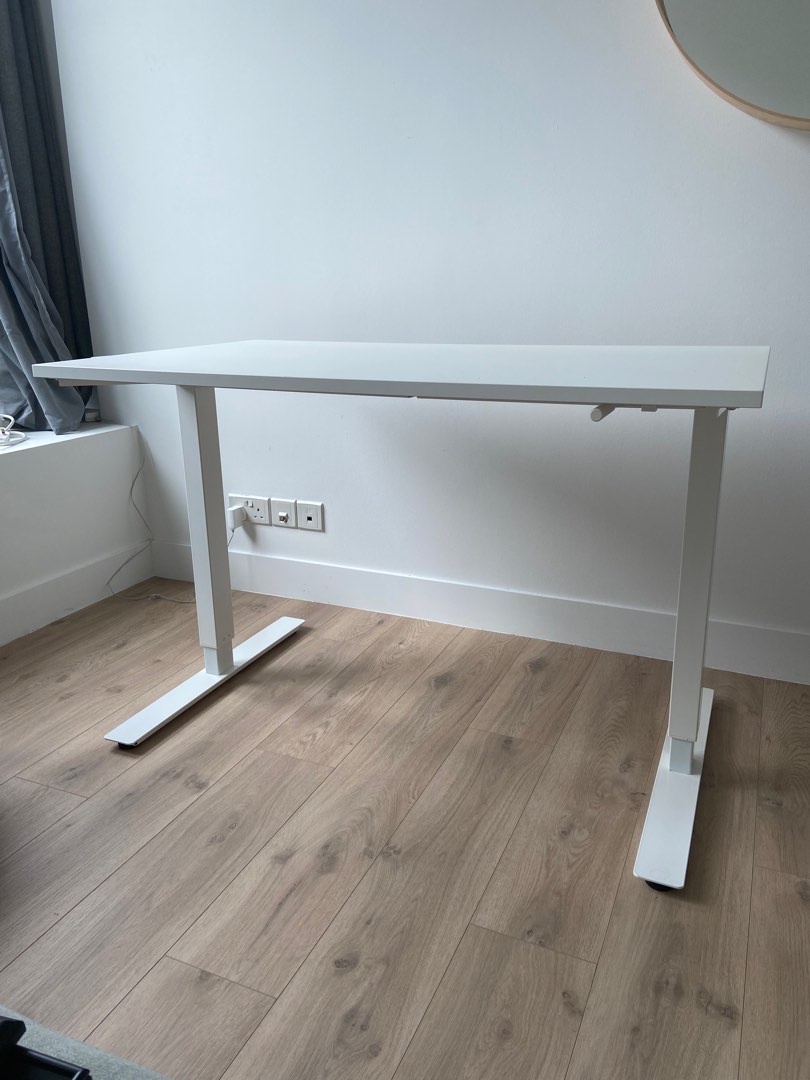 Ikea Trotten Adjustable Desk, Furniture & Home Living, Furniture ...