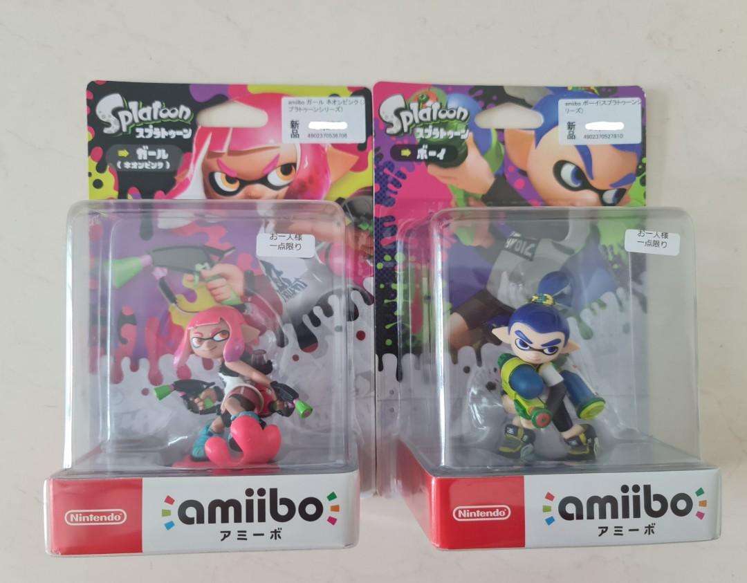 Inkling Boy/Girl amiibo (splatoon series), Hobbies & Toys, Toys & Games ...