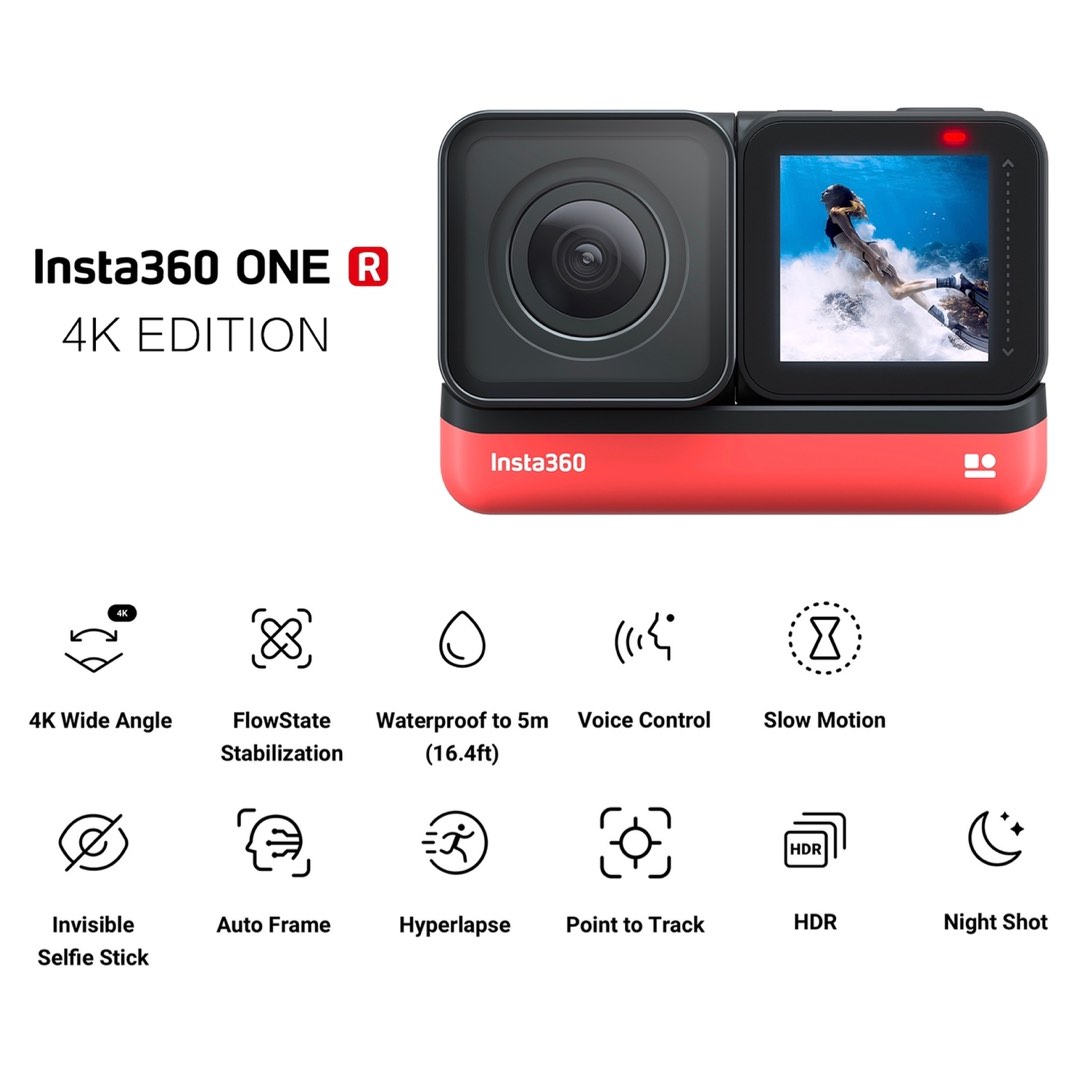 Insta360 4K edition, 攝影器材, 相機 - Carousell