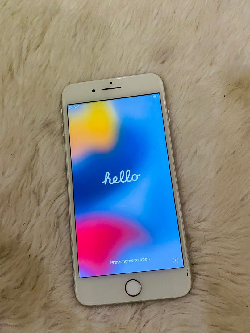 Iphone 8 plus (bought in Japan) IOS 15.6.1 Ope Line Silve Gra NoRepair ...