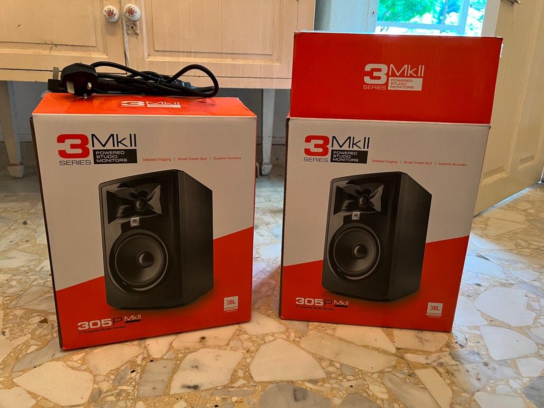 JBL 305P MkII Powered 5" Two-Way Studio Monitor (Pair), Audio ...