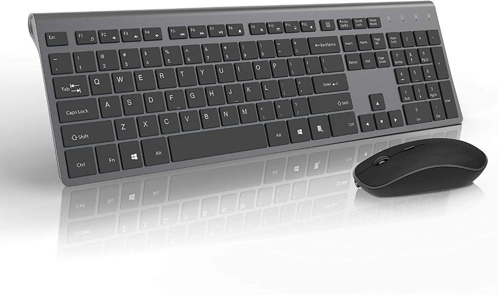 JOYACCESS Rechargeable Wireless Keyboard and Mouse Combo Full Size Keyboard, Computers & Tech ...
