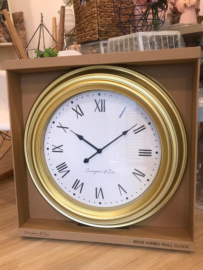 Jumbo Big Wall Clock 60cm, Furniture & Home Living, Home Decor, Clocks ...