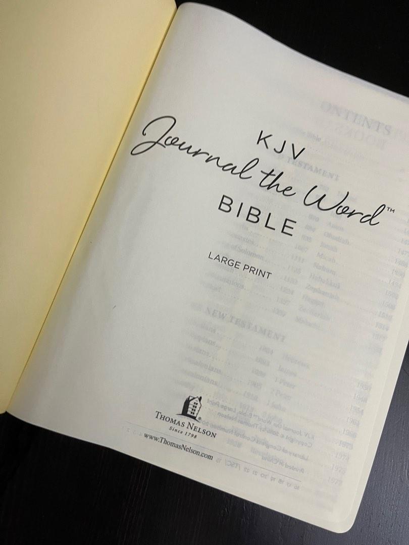 KJV Journal the Word Bible - Large print, Hobbies & Toys, Books ...