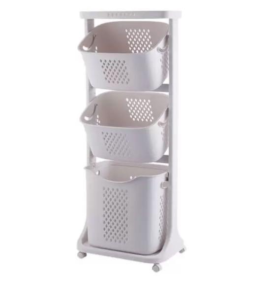 Laundry basket rack with wheels, Furniture & Home Living, Home ...