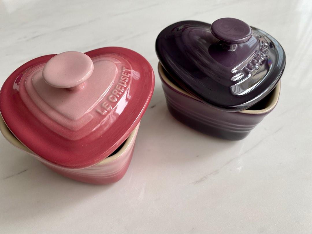 Le Creuset Heart-Shaped Ramekins, Furniture & Home Living, Kitchenware ...