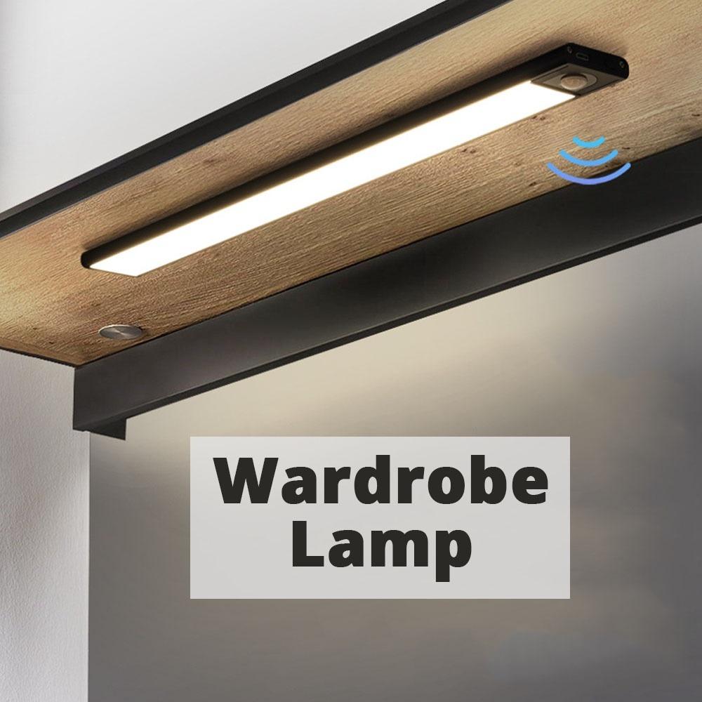 LED Wardrobe Lamp / Under Cabinet Light with Motion Sensor White ...