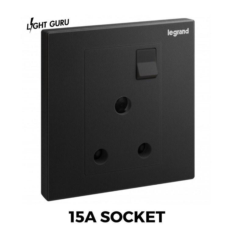 Legrand Galion Matte Black Switch and Socket [READY-STOCK] Safety Mark ...