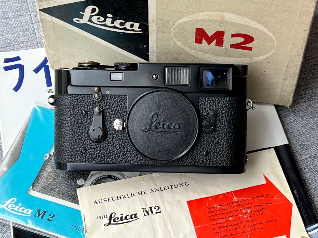 Leica M2 original black paint, Photography, Cameras on Carousell