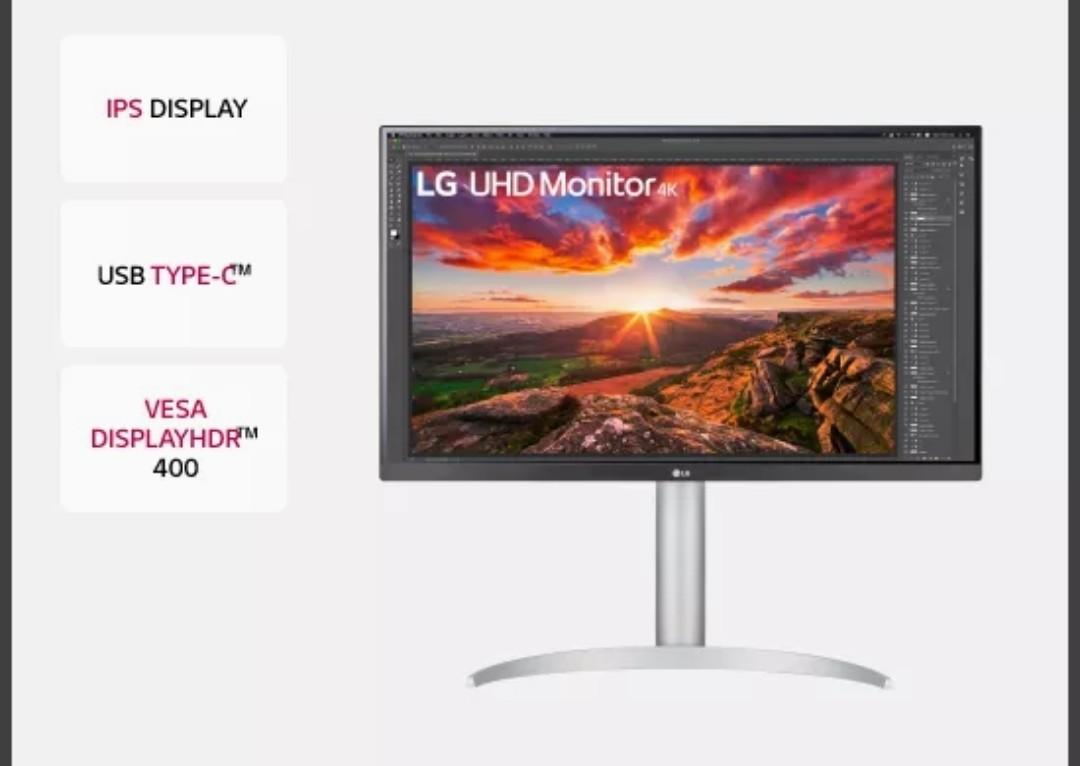 LG 27" inch 27UP850N UHD 4k IPS Display Monitor 60Hz 3 years warranty, Computers & Tech, Parts ...