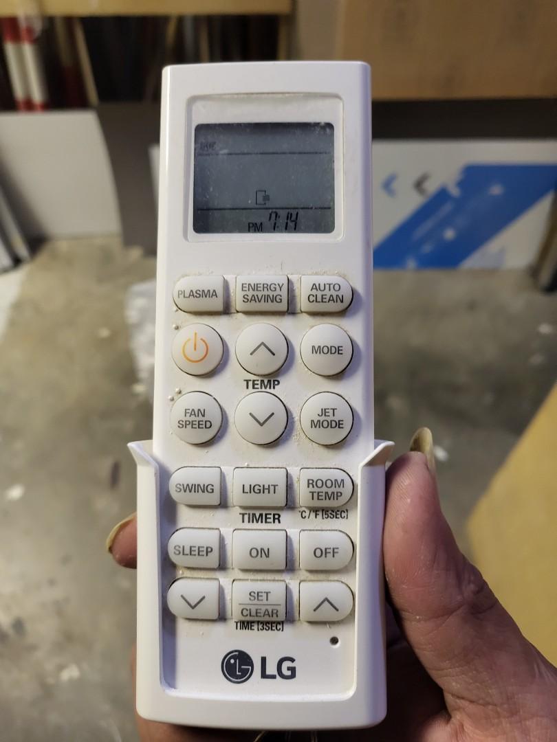 LG air con remote, TV & Home Appliances, Air Conditioners & Heating on ...
