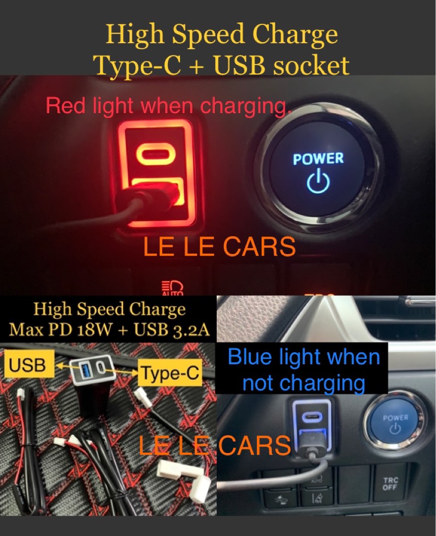 In Stock: Dual port - Type-C PD port and QC 3.2 fast charge port, Car ...