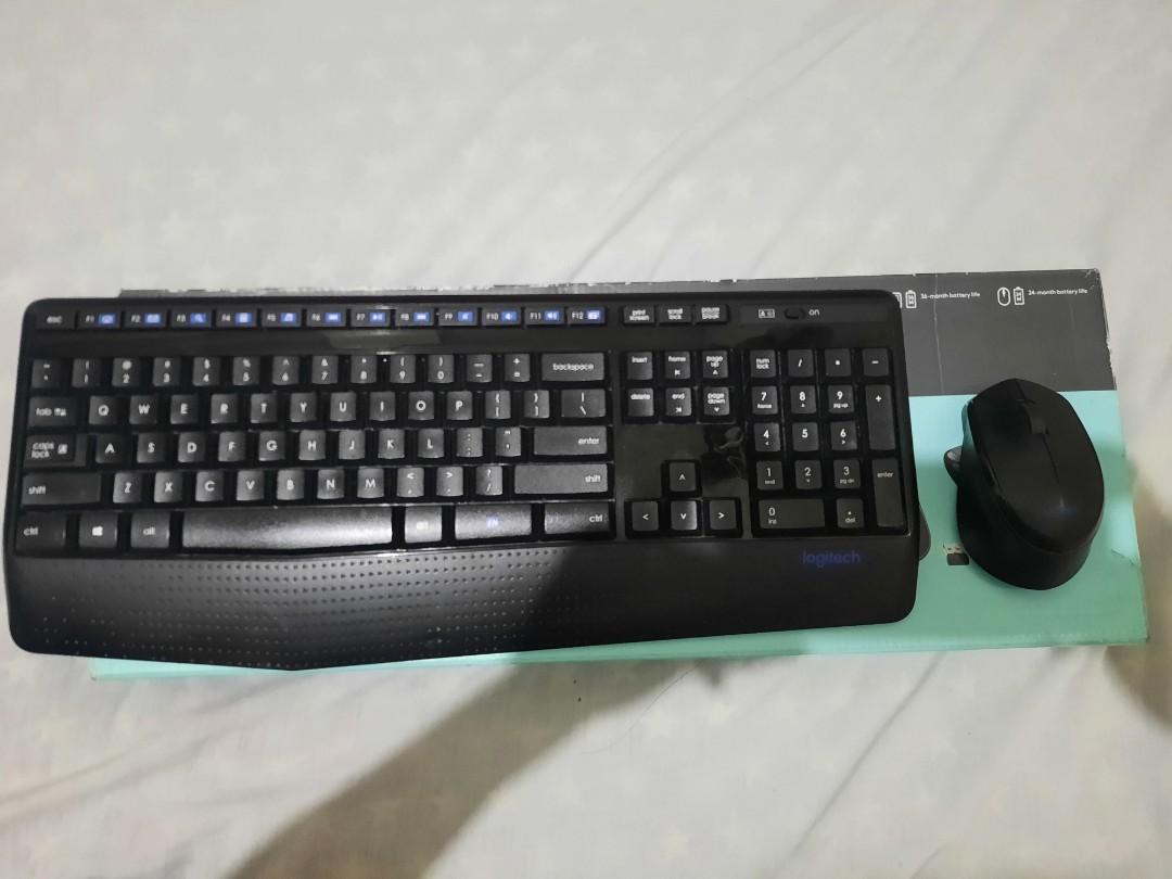 Logitech 345 Wireless Keyboard and Mouse, Computers & Tech, Parts ...