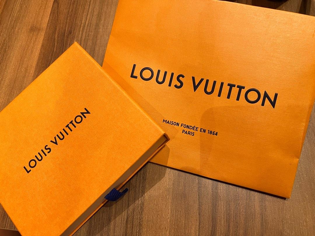 LV Empty Wallet Box with Dust Cloth and Paper Bag, Luxury, Accessories ...