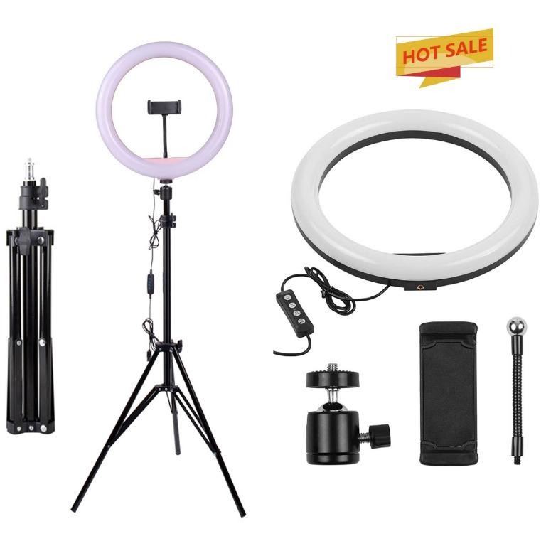 M33 13 Inch Tiktok Tripod Selfie Circle Ring Light Flash Rechargeable ...