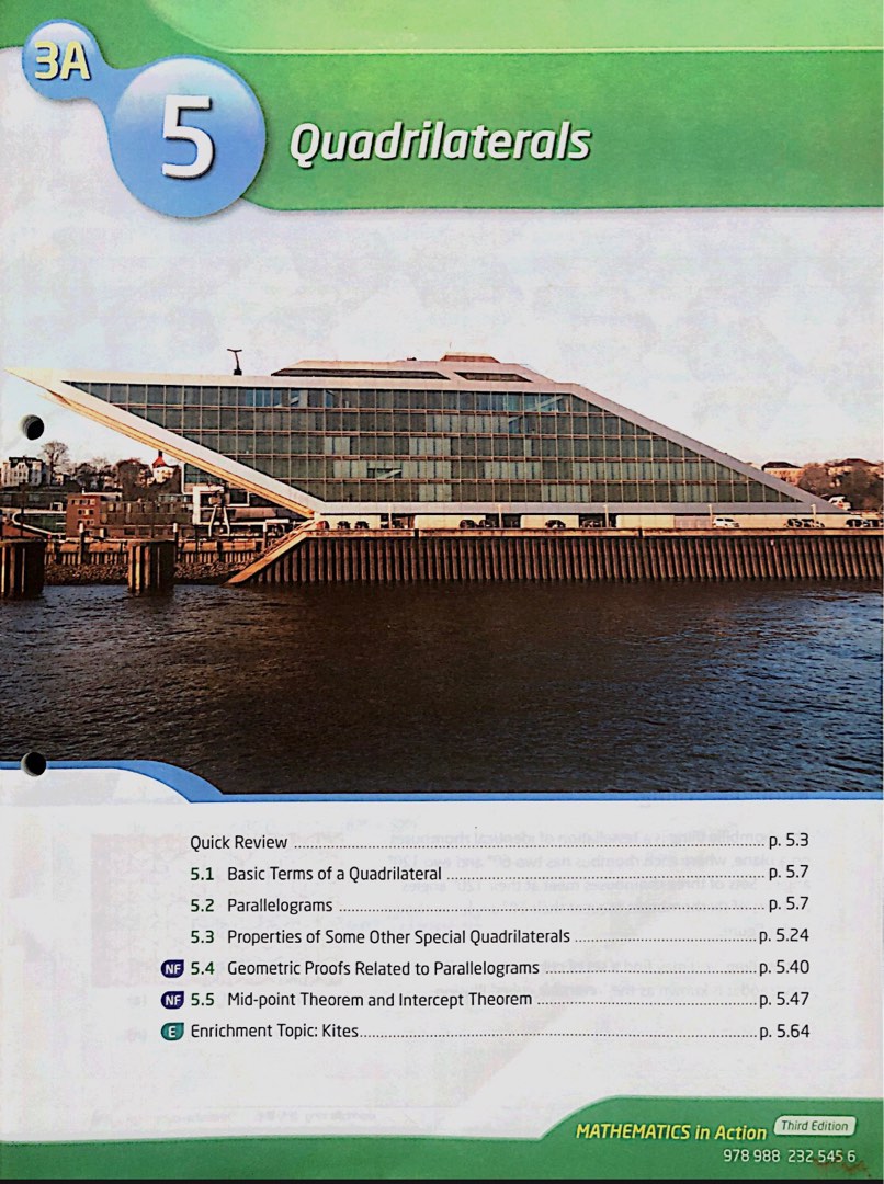 Mathematics in action chapter 5 quadrilaterals, 興趣及遊戲, 書本 & 文具, 教科書 ...