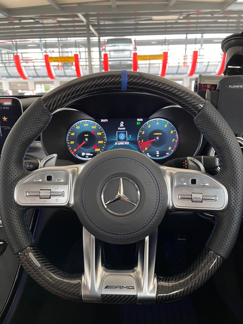 Mercedes Carbon Fibre W205 AMG Steering Wheel, Car Accessories ...