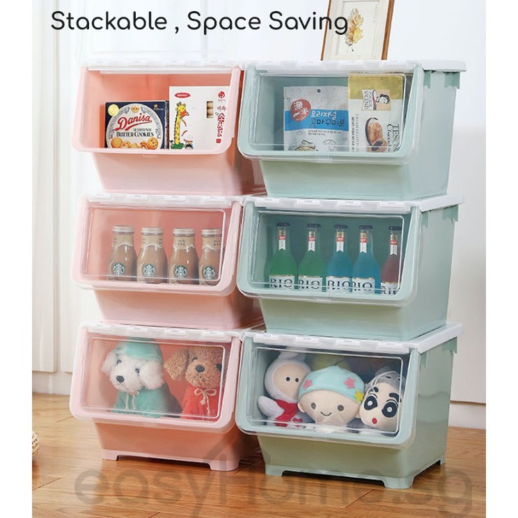 Movable Storage Box- Removable Wheel Home Organizer Plastic Container ...