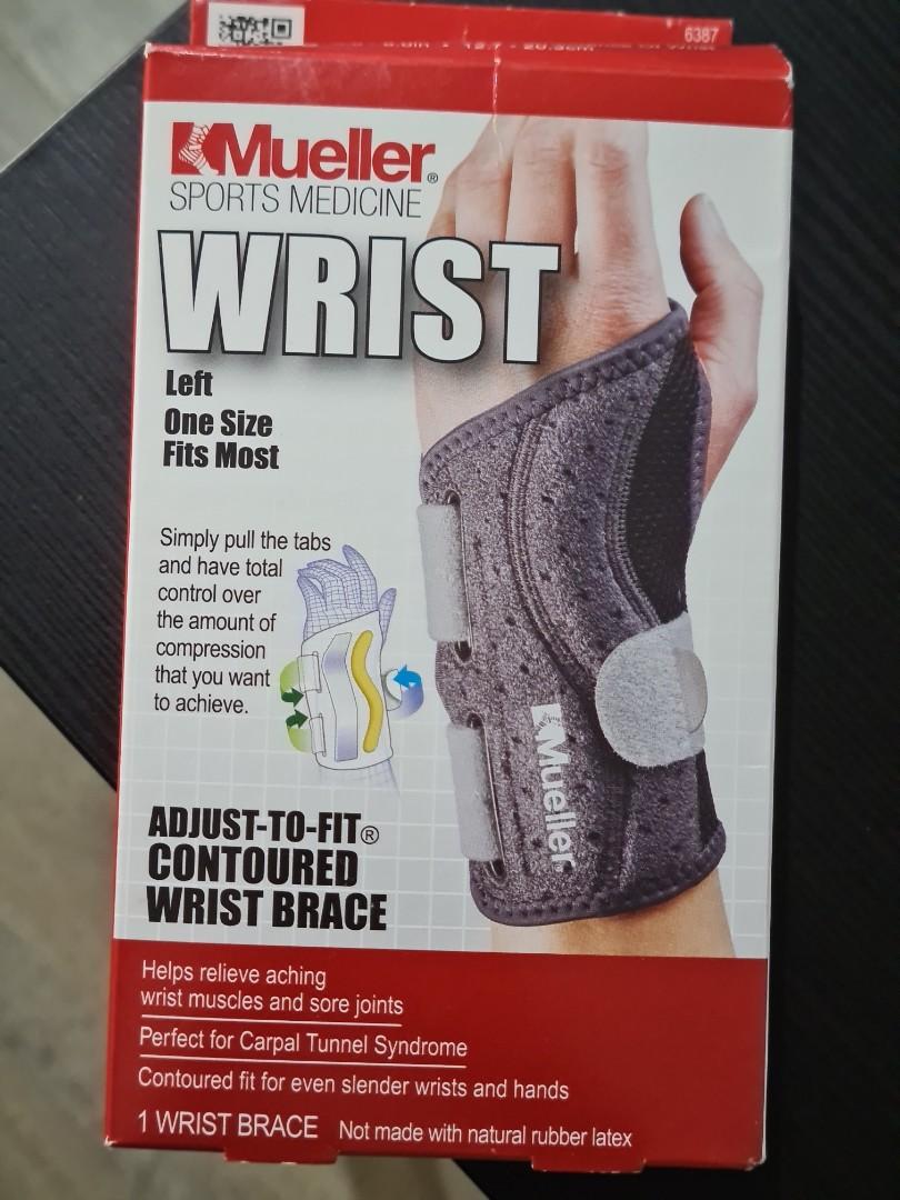 Mueller Adjust To Fit Contoured Wrist Brace Left 1 Piece, Health ...