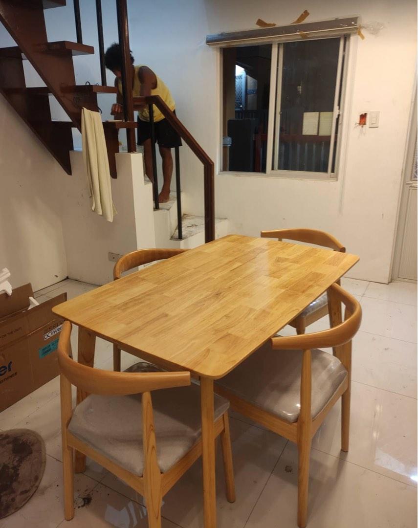 Muji Dining 4-seater, Furniture & Home Living, Furniture, Tables & Sets ...