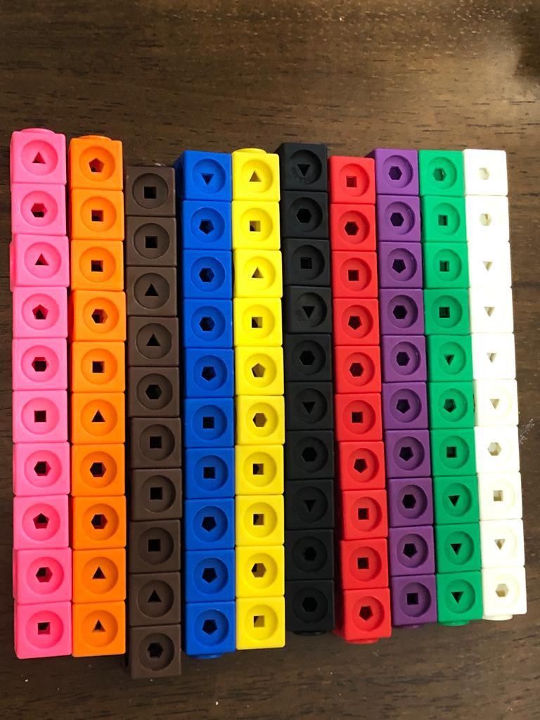 Multi-link cubes, Linking Cubes. Set of 100 from The Learning Store ...