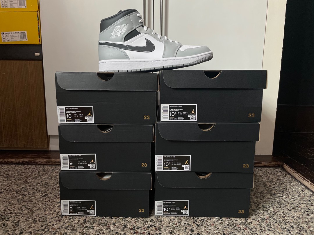 [MULTIPLE SIZES] JORDAN 1 MID LIGHT SMOKE GREY ANTHRACITE, Men's ...