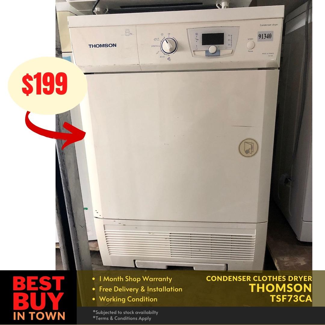 MUST BUY! THOMSON 8KG Condenser Dryer (TSF73CA-1), TV & Home Appliances ...