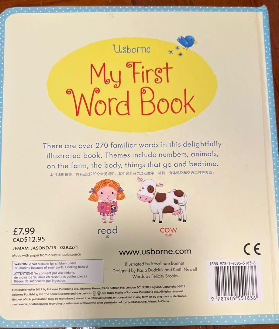 My first word book, 興趣及遊戲, 書本 & 文具, 小朋友書 - Carousell