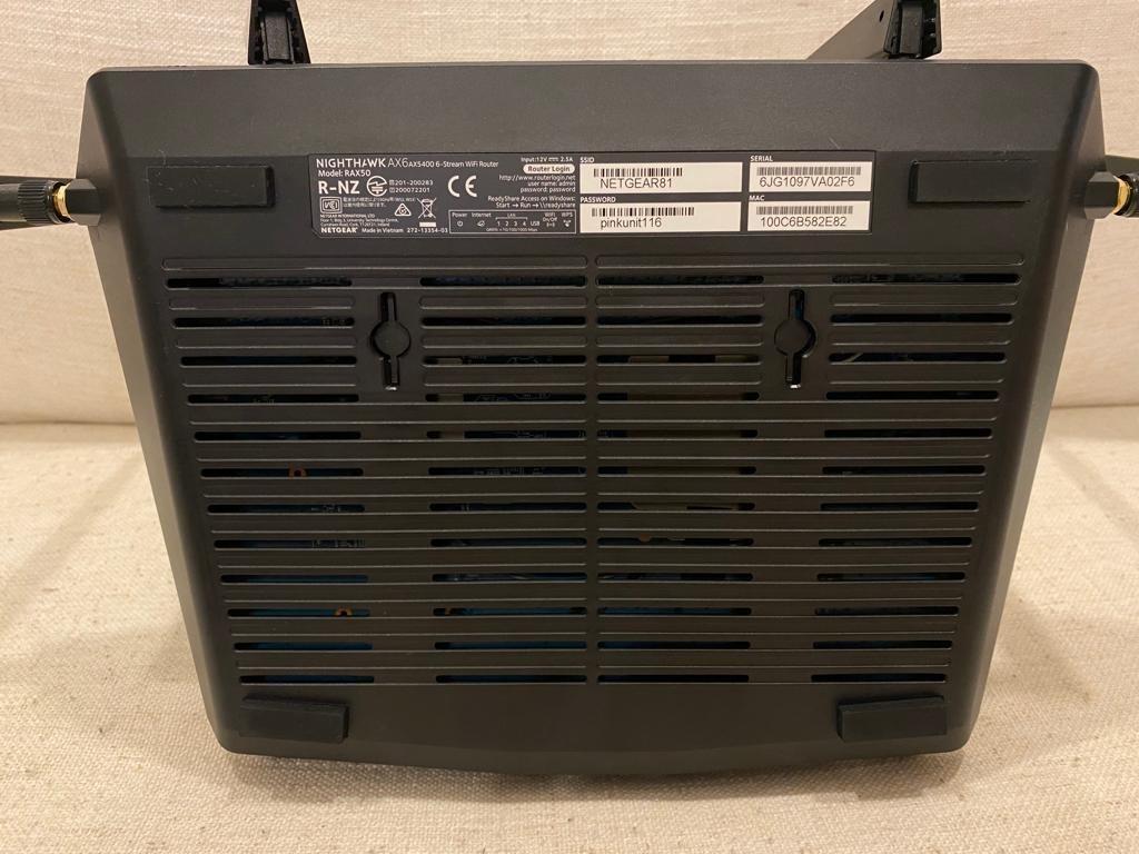 NETGEAR Nighthawk RAX50 AX5400 WiFi 6 Router - AX5400 Dual Band ...