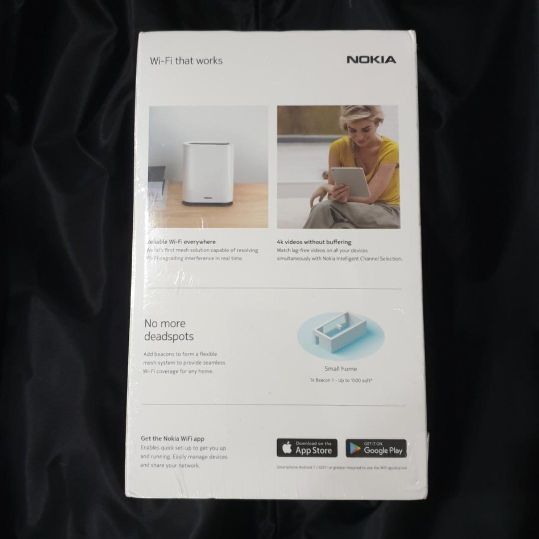 New in Box Nokia Beacon 1 WiFi Mesh Router AC1200 Wi Fi, Mobile Phones ...