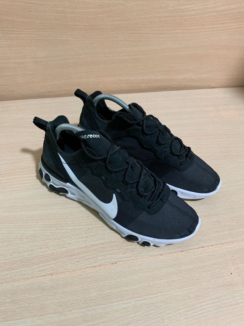 Nike React Element 55 Black&White, Men's Fashion, Footwear, Sneakers on Carousell
