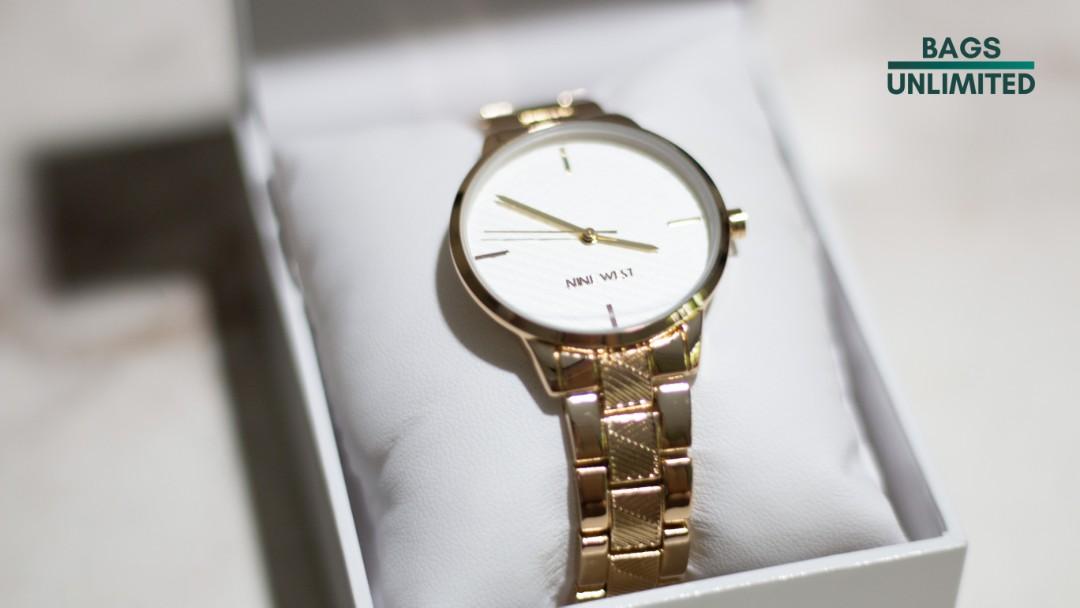 Nine West gold watch, Women's Fashion, Watches & Accessories, Watches ...