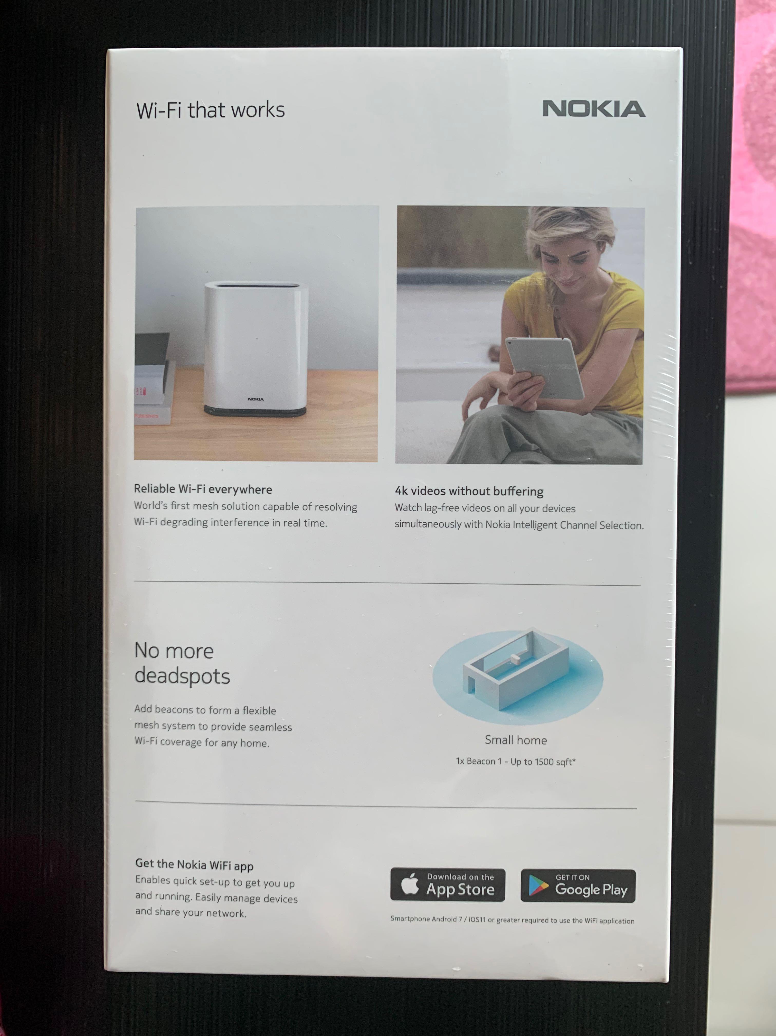 Nokia Wi-Fi Beacon 1 router, Computers & Tech, Parts & Accessories ...