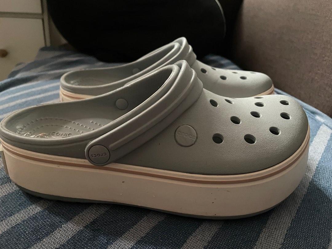 Original: Crocs Crocband PF Clogs Gray, Men's Fashion, Footwear ...