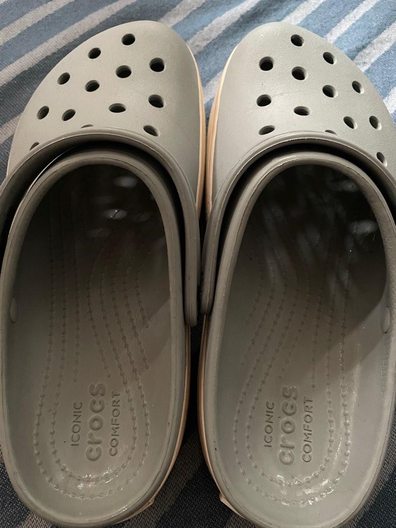 Original: Crocs Crocband PF Clogs Gray, Men's Fashion, Footwear ...