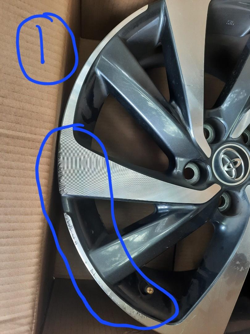 Original Harrier rims, Car Accessories, Tyres & Rims on Carousell