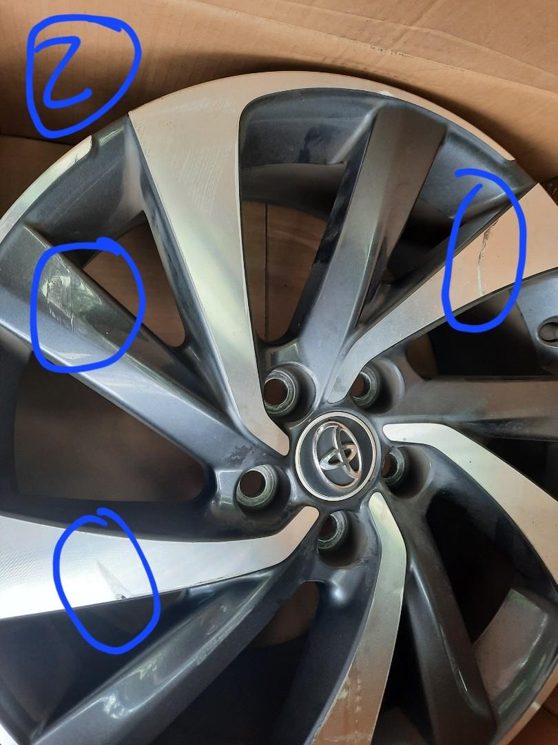 Original Harrier rims, Car Accessories, Tyres & Rims on Carousell