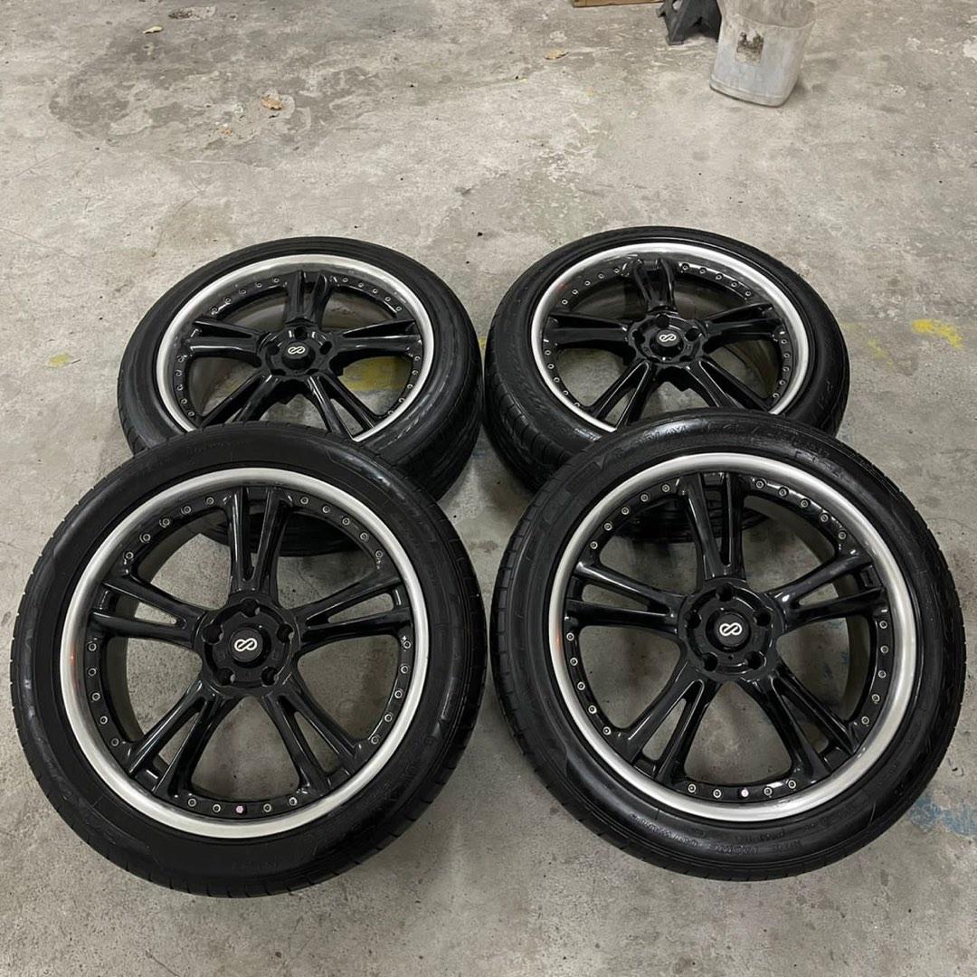 original japan enkei k-123 20 inch sports rim tyre 70% sports rim ...