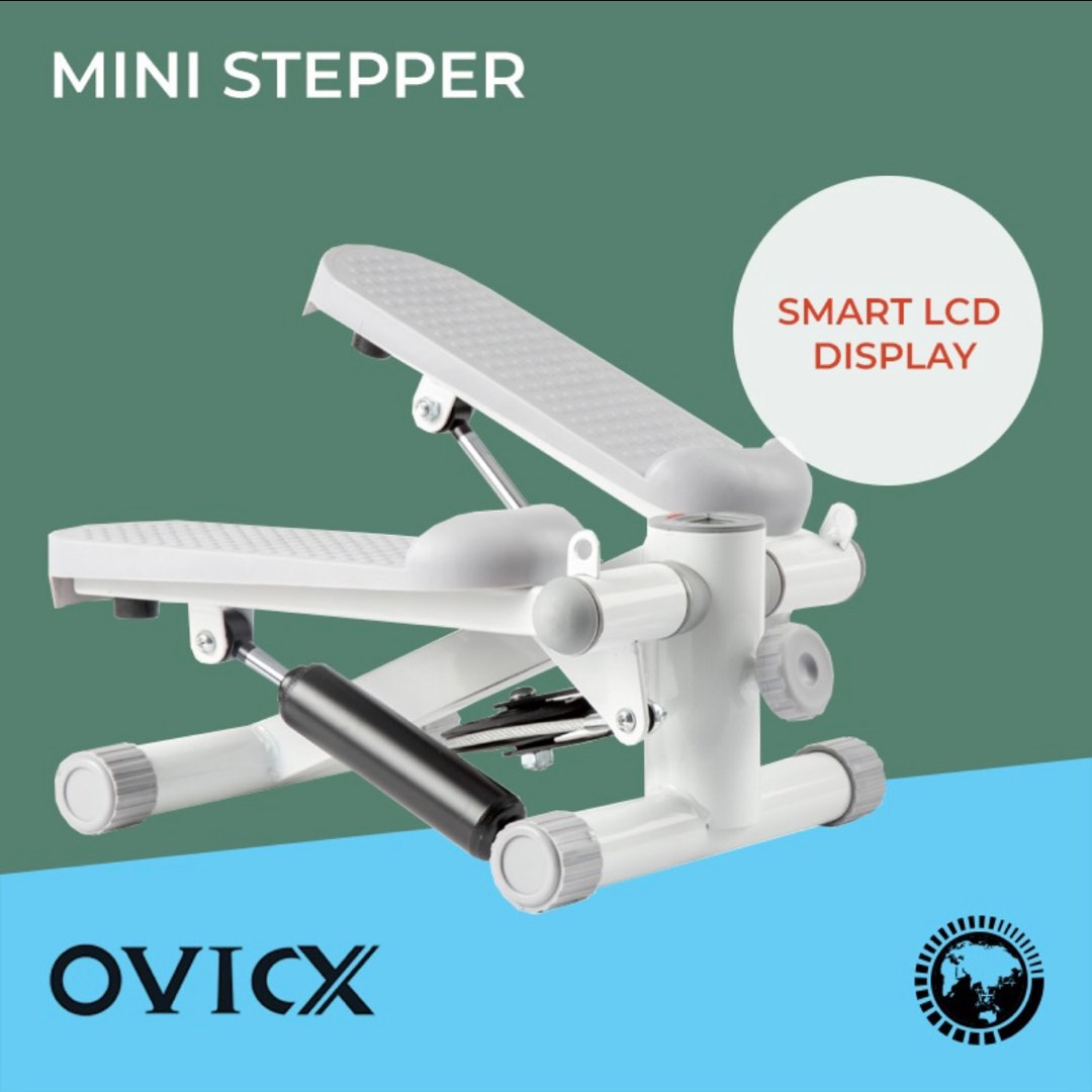 Ovicx Mini Stepper [ Multi-Function, Fitness, Leg, Waist, LCD Display, Ergonomic, Low-Noise ...