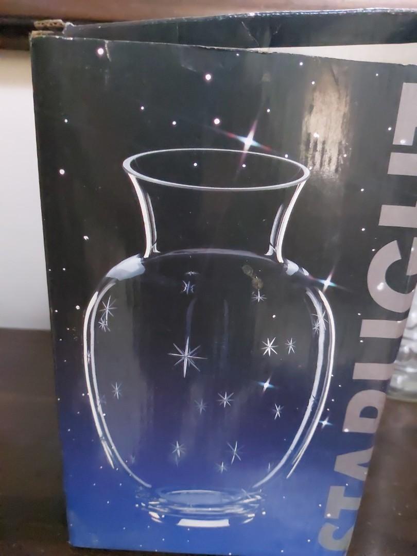 Pasabahce Turkey Starlight vase 9.5", Furniture & Home Living, Home ...