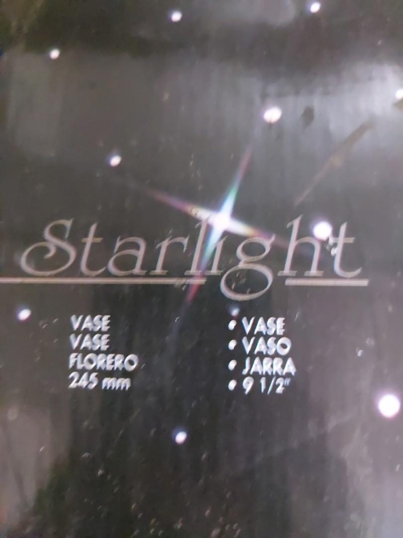 Pasabahce Turkey Starlight vase 9.5", Furniture & Home Living, Home ...