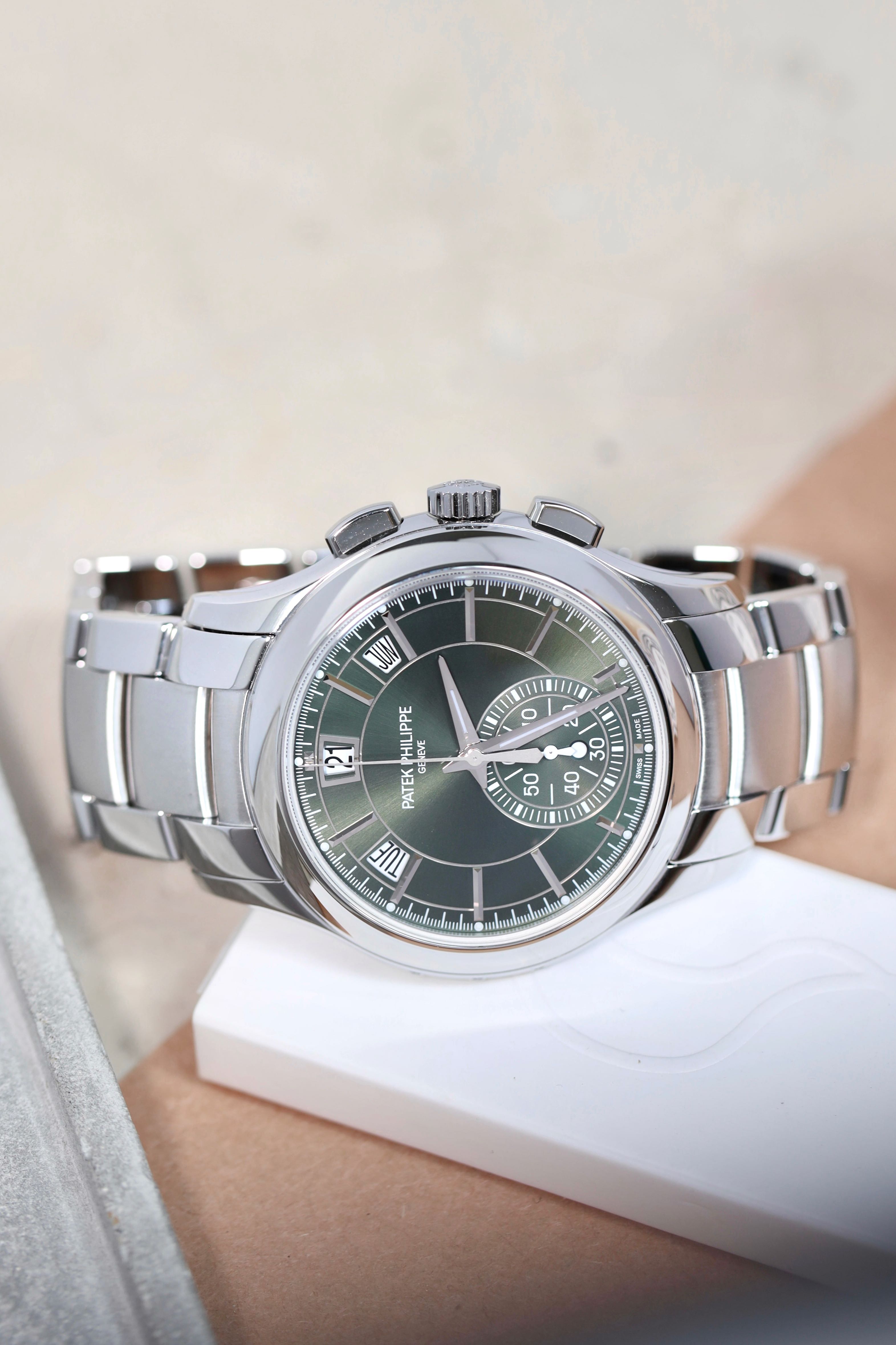 Patek Philippe 5905 olive, Luxury, Watches on Carousell