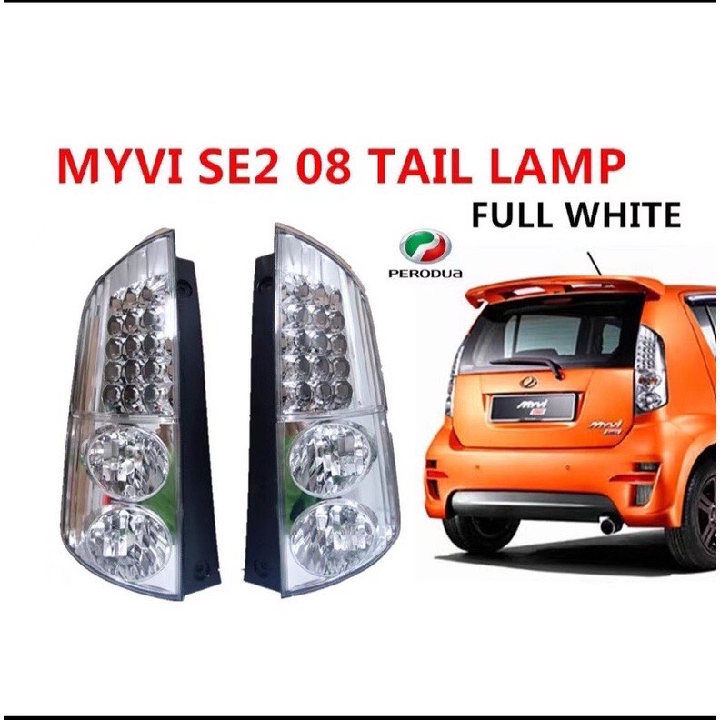 Perodua Myvi 05 08 Se Se2 Tail Lamp Lampu Belakang Albino Full White ...
