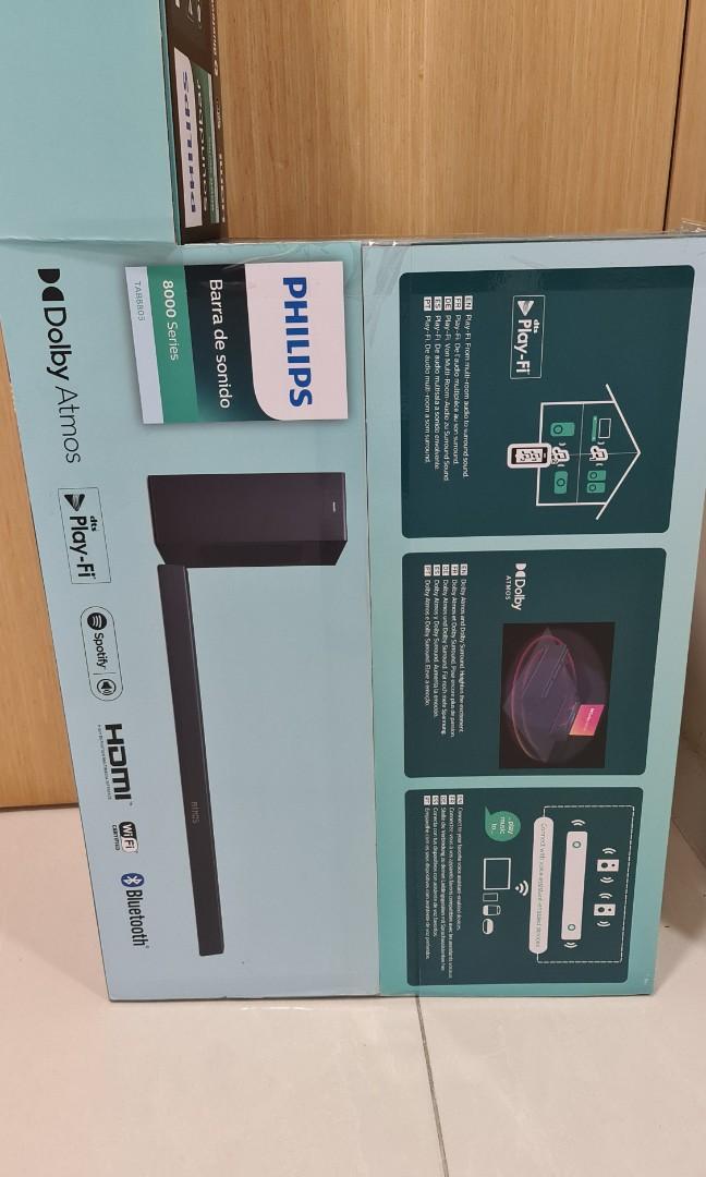Philip sound bar 8000 series 3.1 channel TAB8805/10, TV & Home ...
