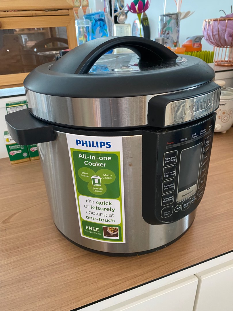 Philips Digital All-in-One Cooker 6L, 1000W, HD2137/62, TV & Home ...